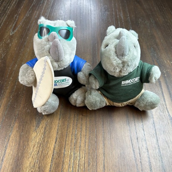 Toys | Rhinocort Aqua Nasal Spray Advertisement Surfer Plush Rhinoceros ...